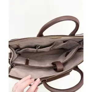 Brahmin | Bags | Brahmin Brown Leather Briefcase Business Executive ...
